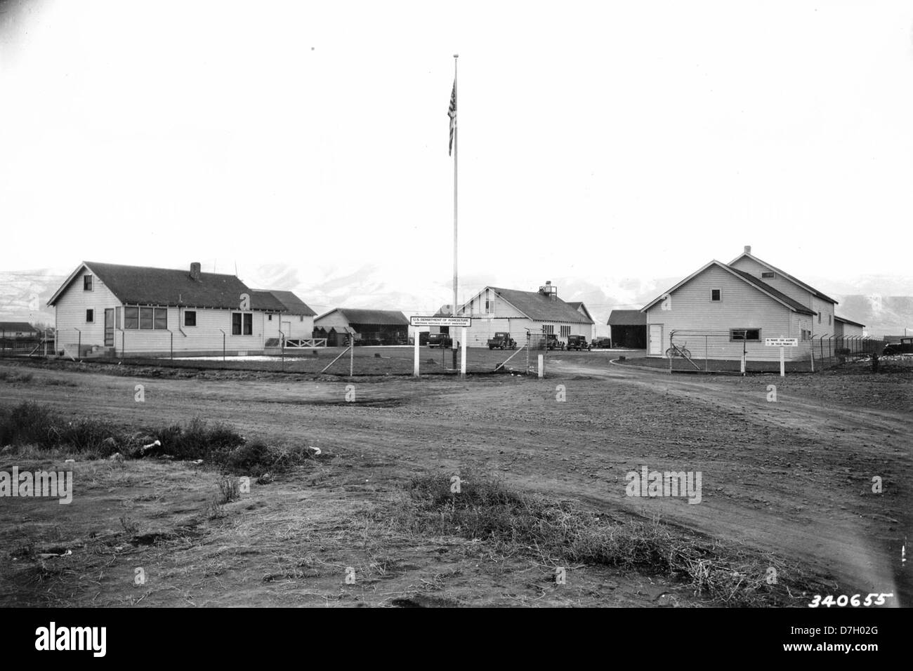 The Baker Ranger Station warehouse, located in the Whitman National ...