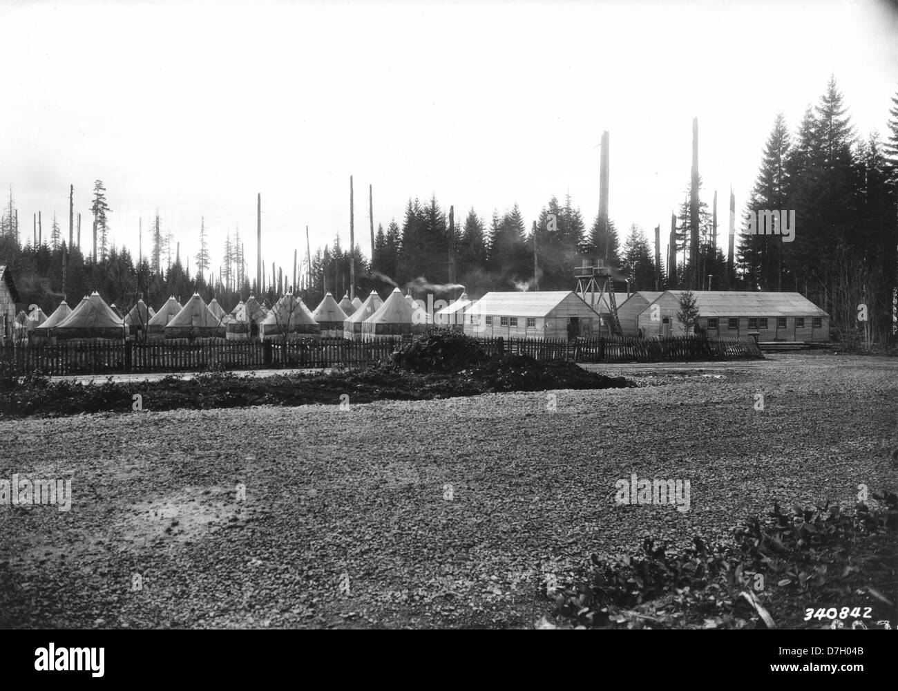 This photo shows Ernest Lindsay, a member of the U.S. Forest Service ...