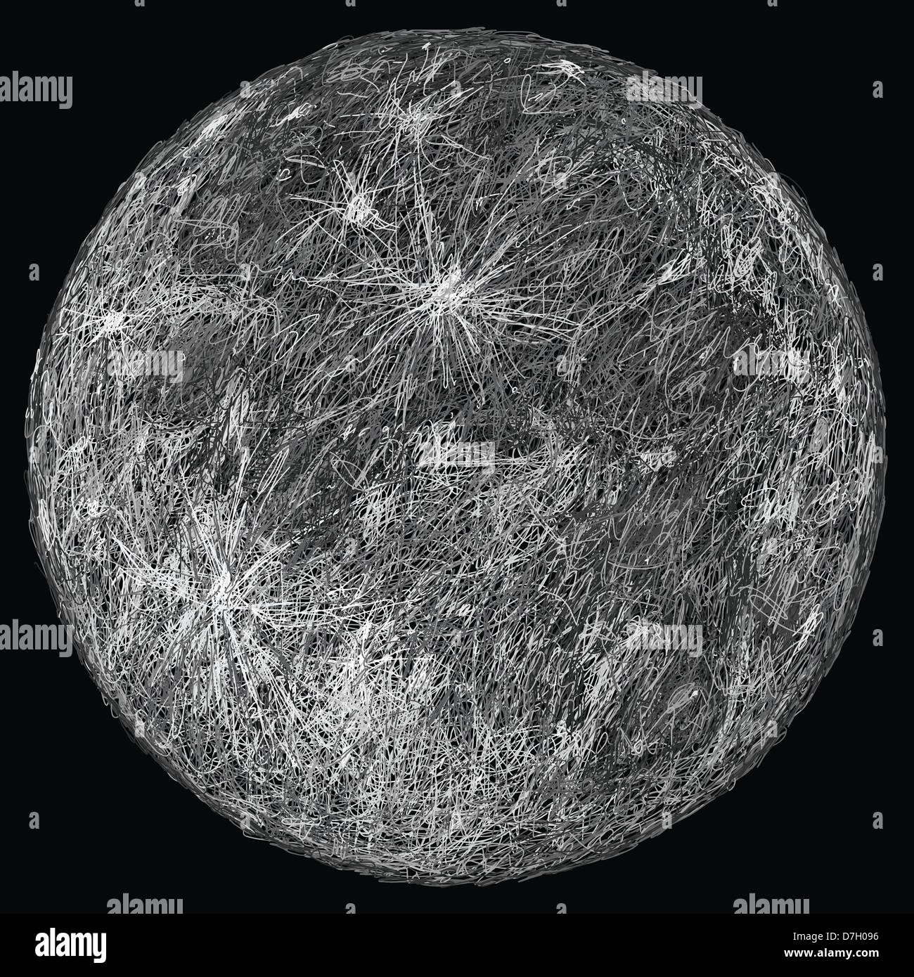 closeup illustration of huge full moon Stock Photo - Alamy