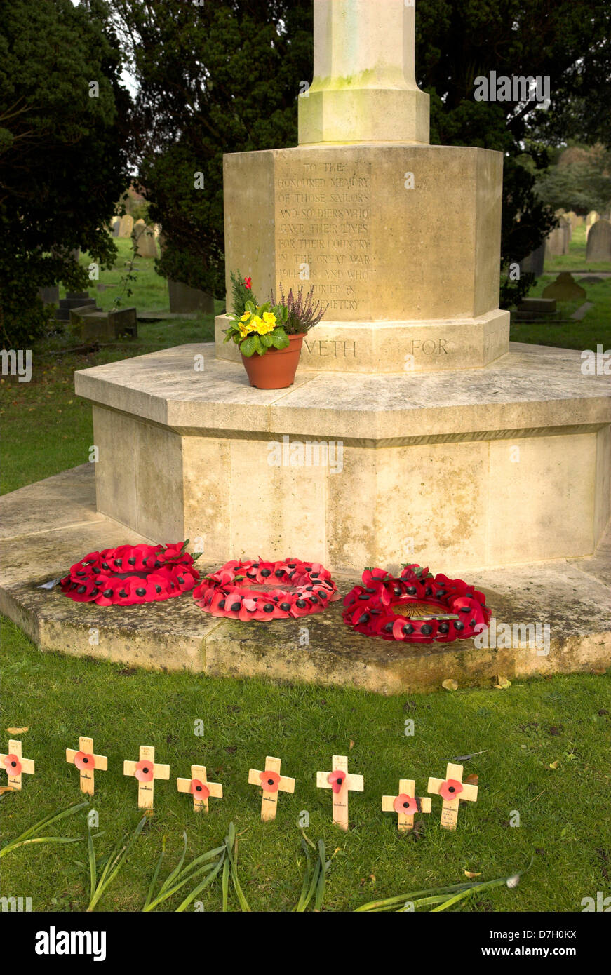 Part of the War Memorial - Broadwater and Worthing Cemetery, Worthing ...