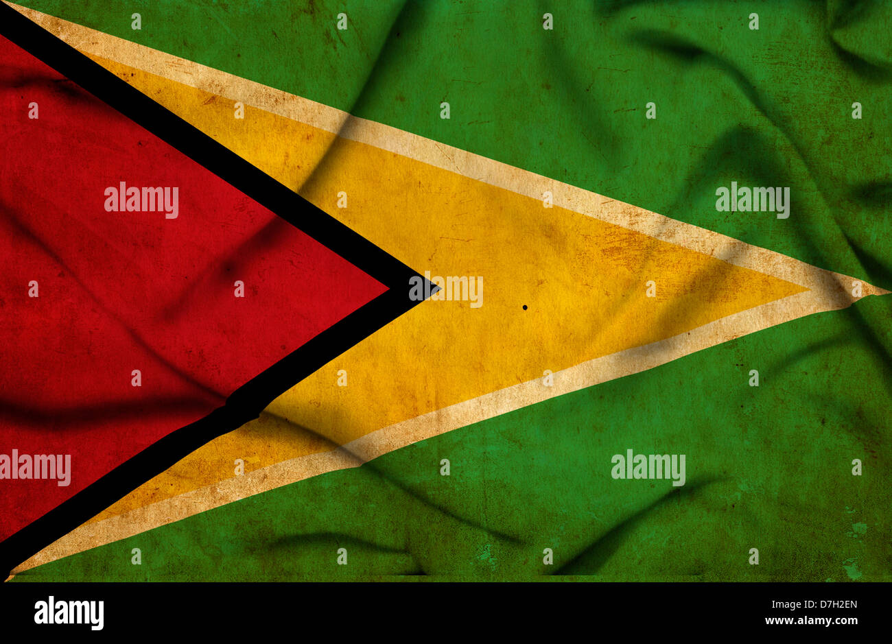 Guyana waving flag Stock Photo - Alamy