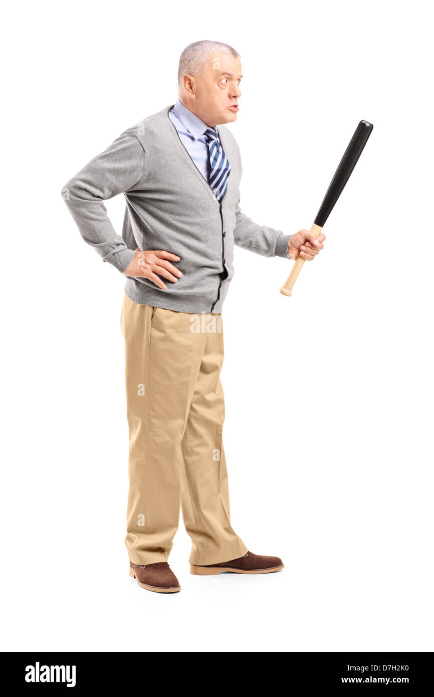 Man holding bat hi-res stock photography and images - Alamy