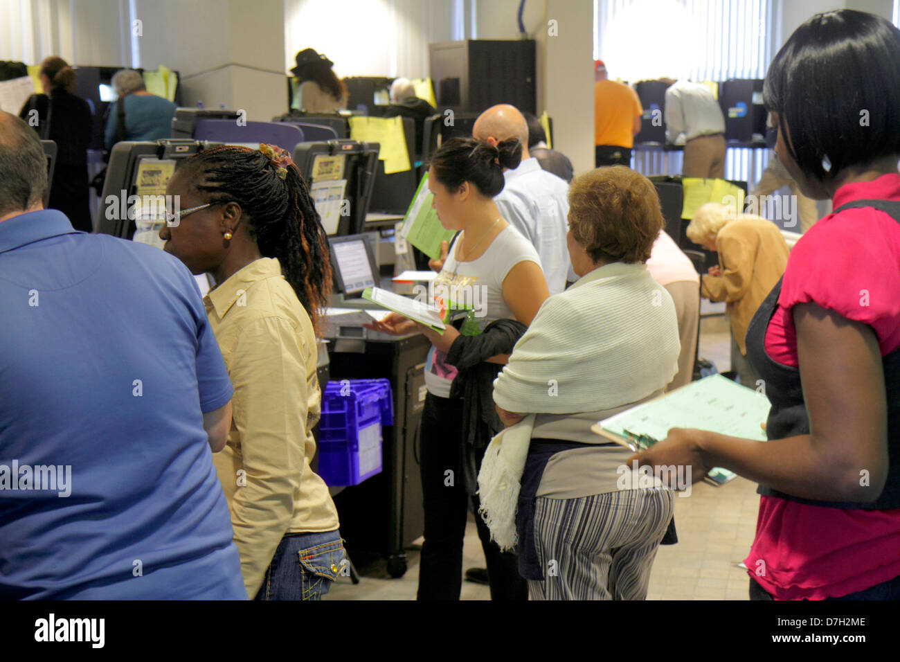 Miami Beach Florida,City Hall,building,presidential election,early ...