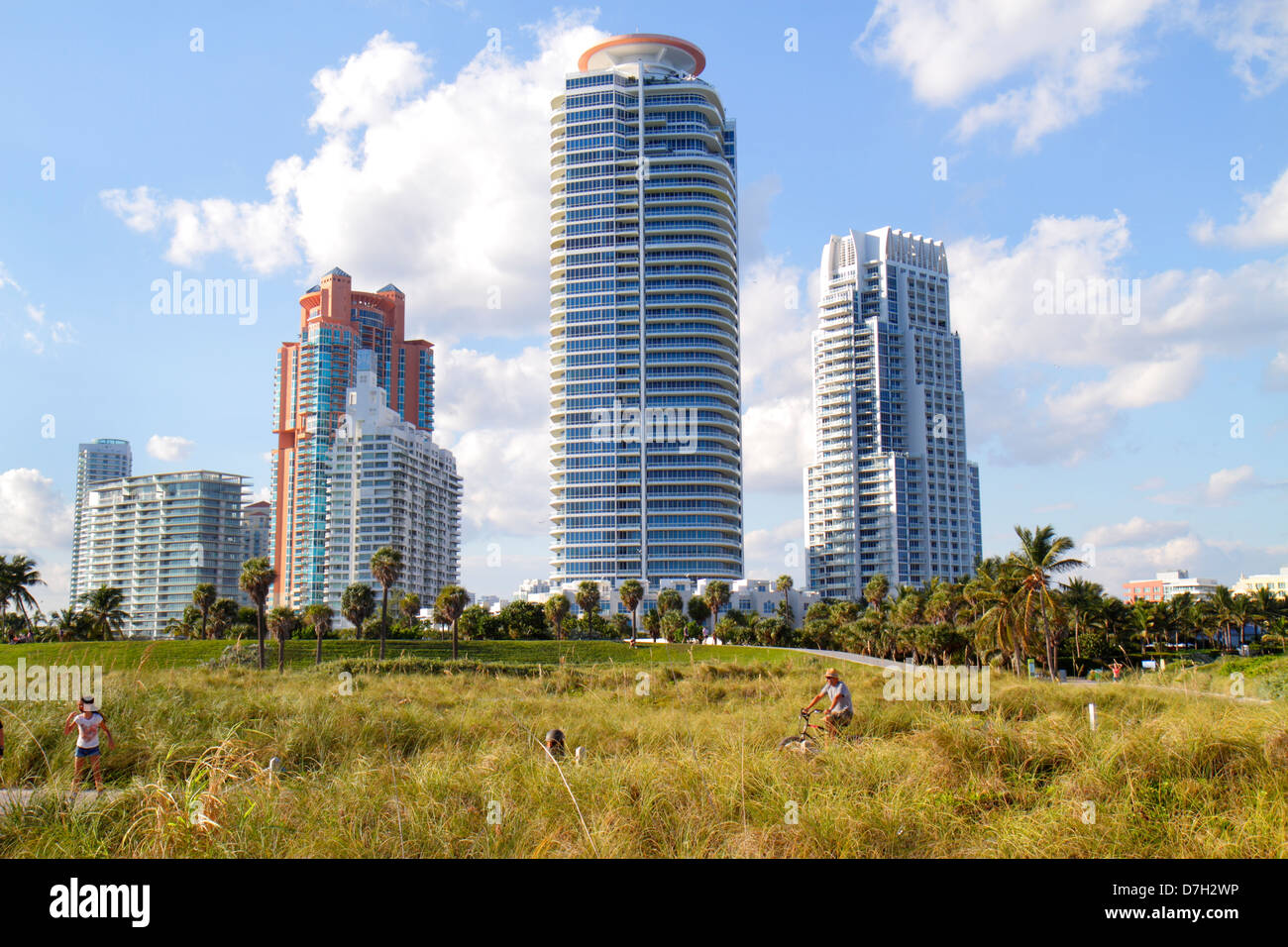 Miami Beach Florida,South Pointe Park,Point,high rise skyscraper ...