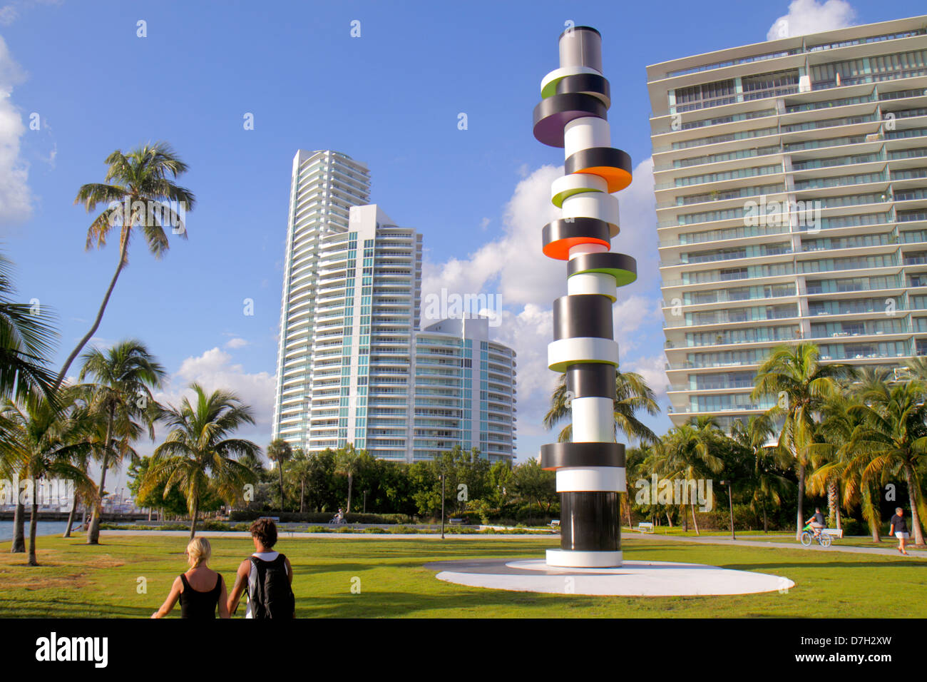 Miami Beach Florida,South Pointe Park,Point,high rise skyscraper ...