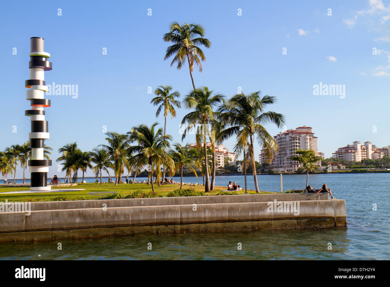 Miami Beach Florida,South Pointe Park,Point,Fisher Island,Government ...