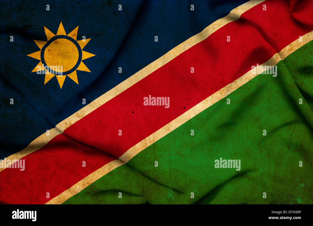 Namibia waving flag Stock Photo - Alamy