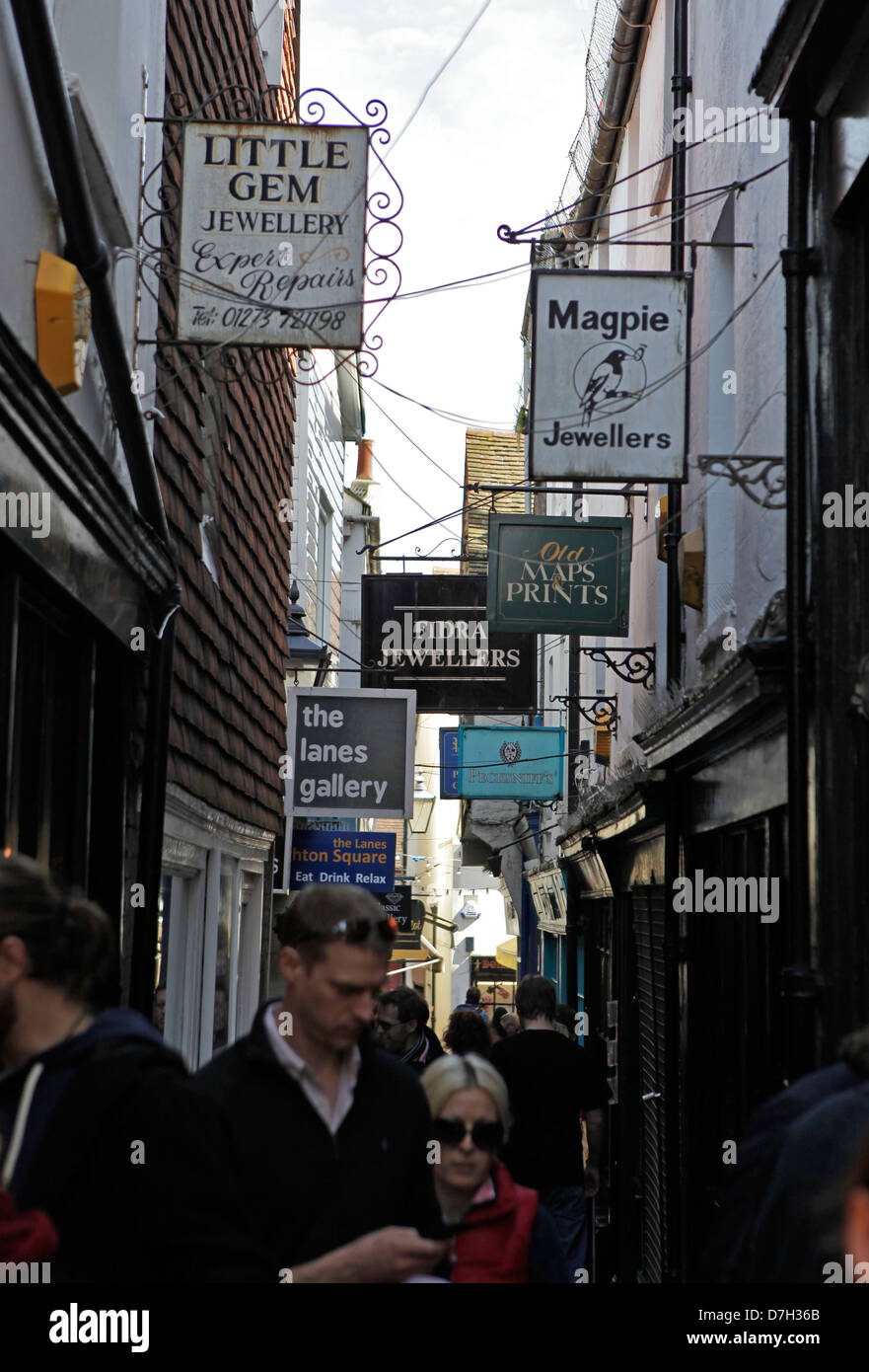 the lanes, brighton, UK Stock Photo - Alamy