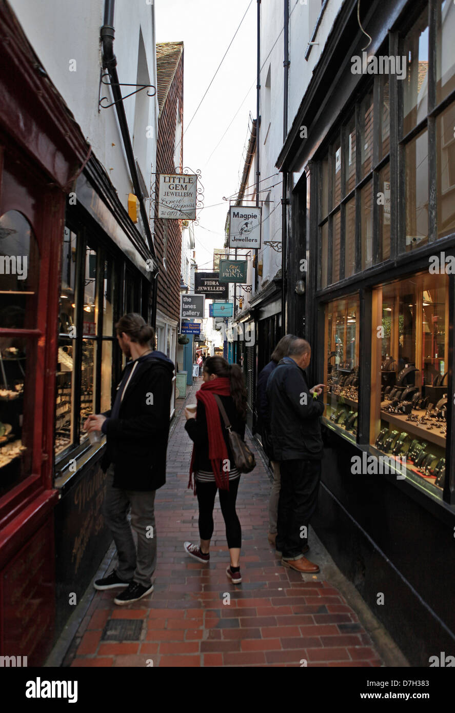 the lanes, brighton, UK Stock Photo - Alamy