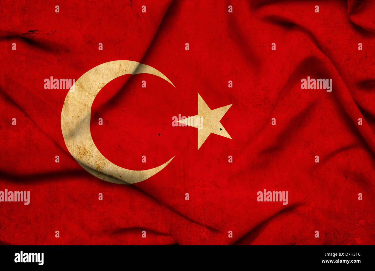 Turkey flag waving 3d abstract hi-res stock photography and images - Alamy