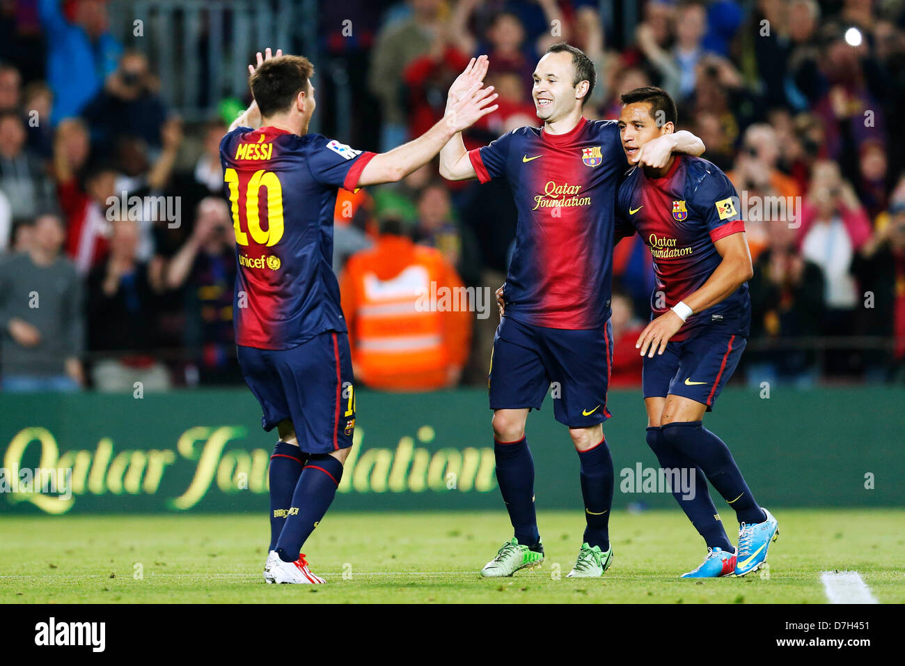 Lionel Messi, Andres Iniesta (Barcelona), MAY 5, 2013 - Football ...