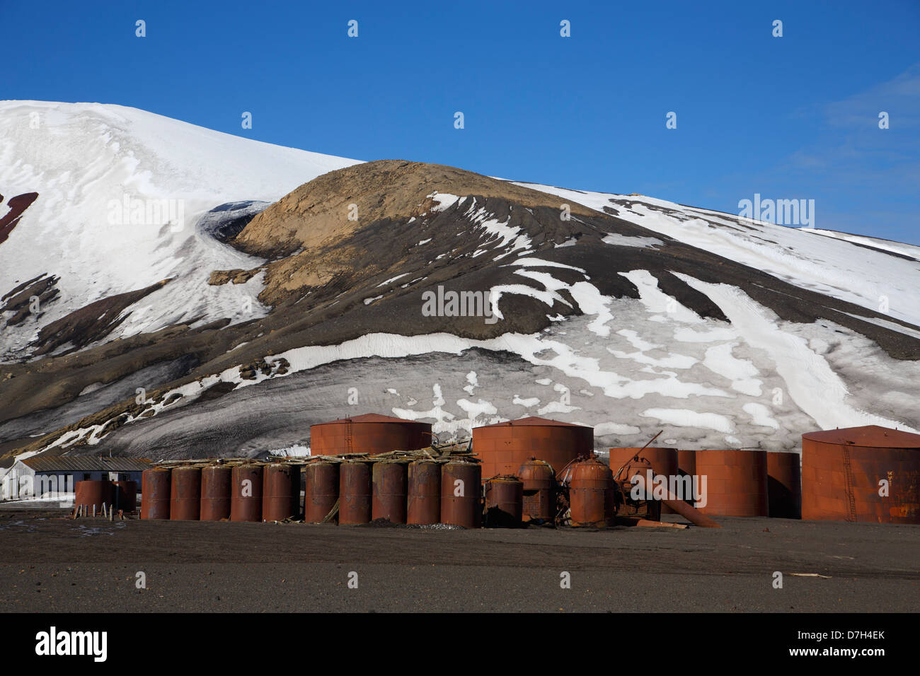 Remains of the Norwegian Hektor Whaling Station and the abandoned ...