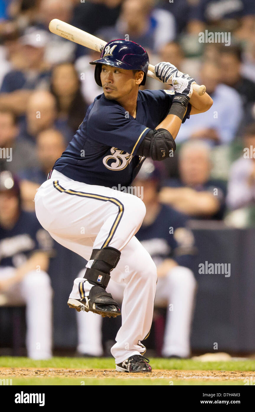 Milwaukee, Wisconsin, USA. 7th May 2013. Milwaukee right fielder ...