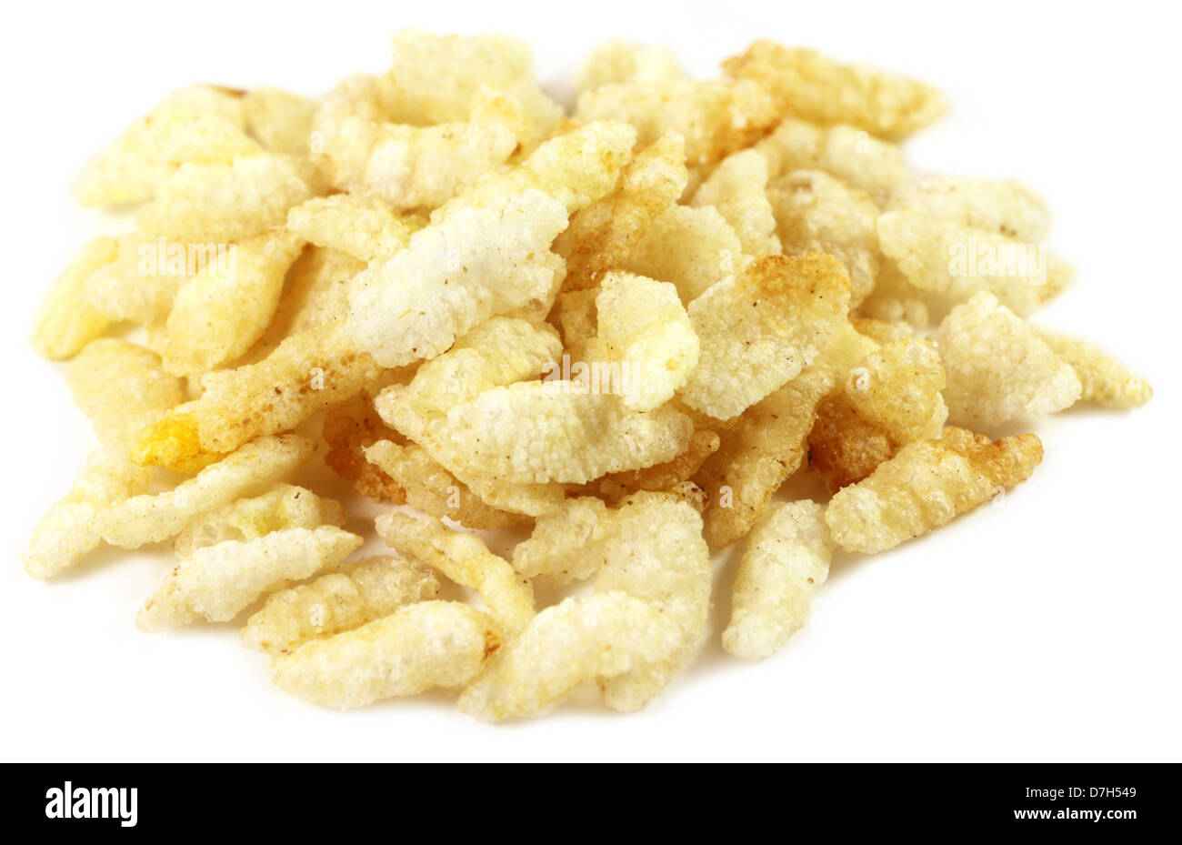 Fried flattened rice Stock Photo - Alamy