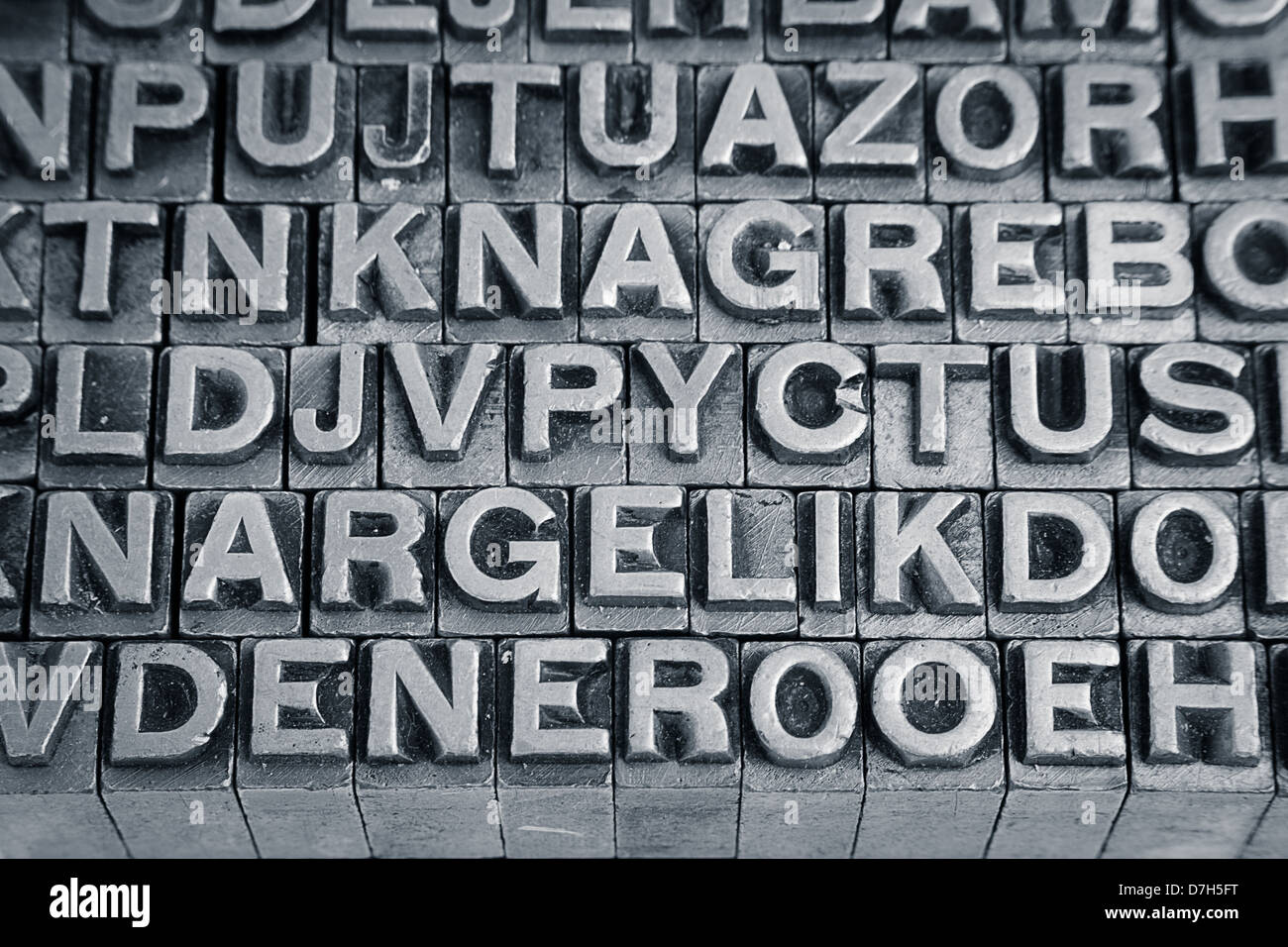 antique metal letter type Background Stock Photo - Alamy