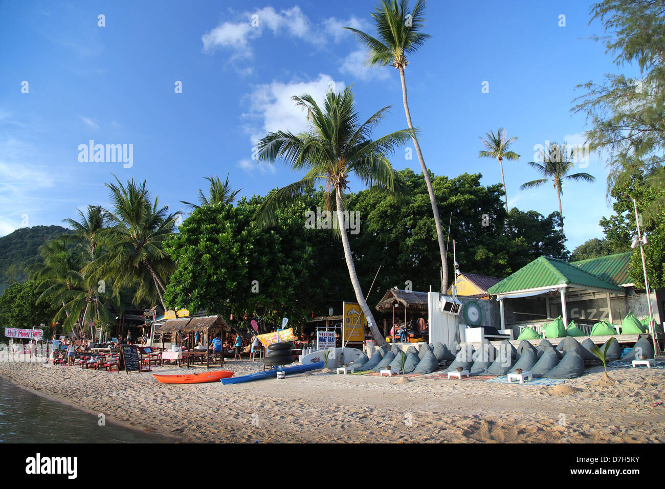 Sunset at Sairee Beach, Koh Tao, Thailand Stock Photo - Alamy