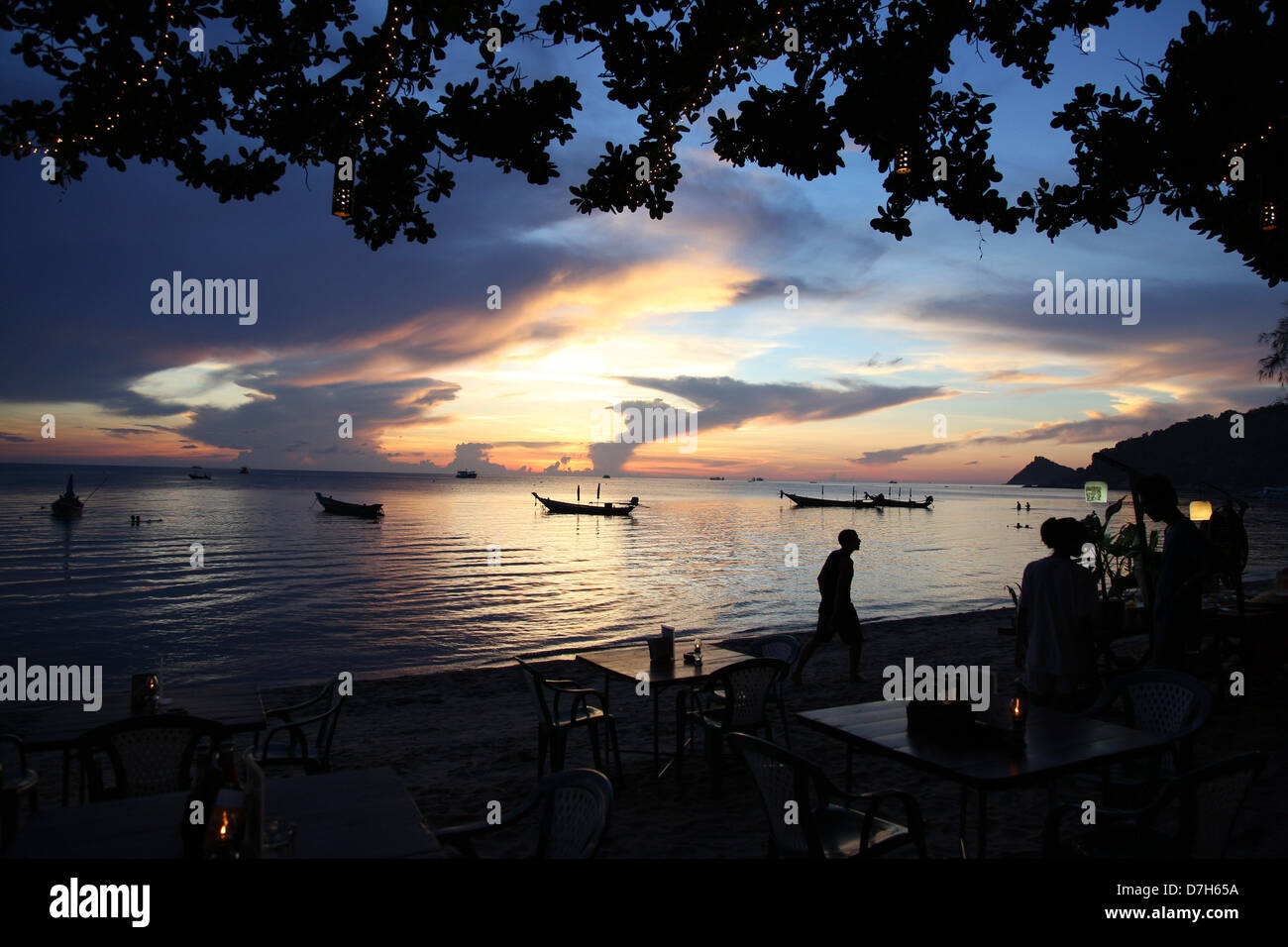 Sunset at sairee beach hi-res stock photography and images - Alamy