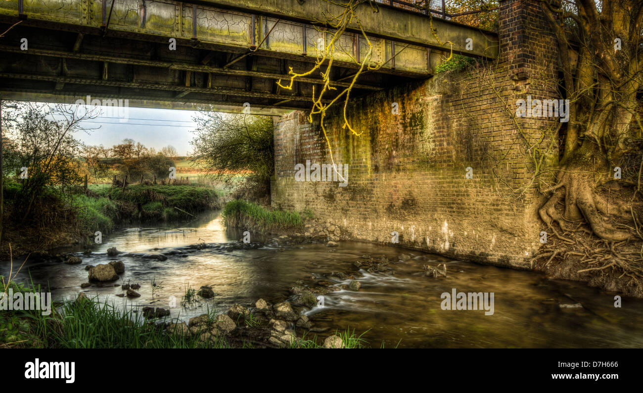 River under an old Bridge Stock Photo - Alamy