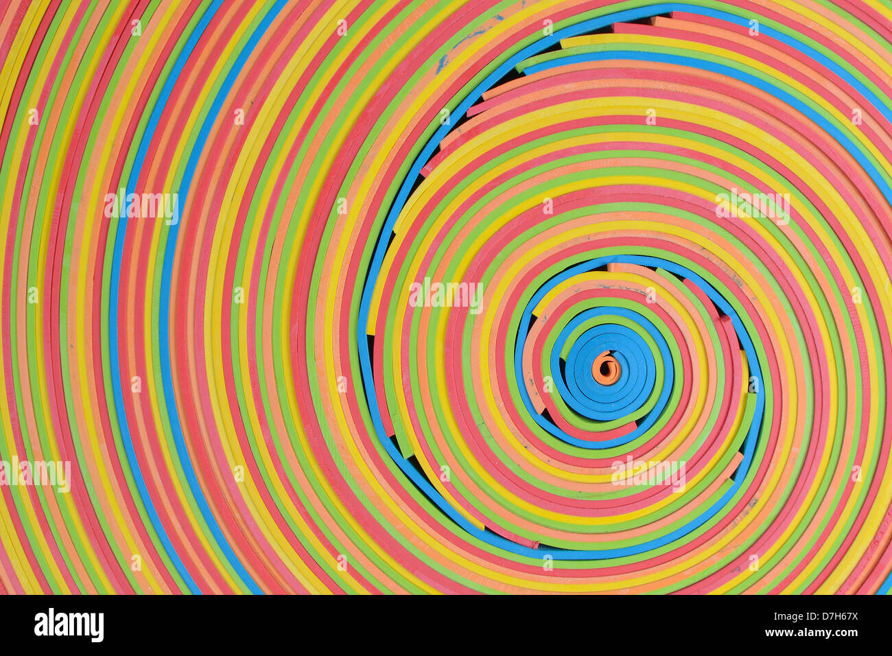 vibrant rubber strips arranged in circular pattern Stock Photo - Alamy