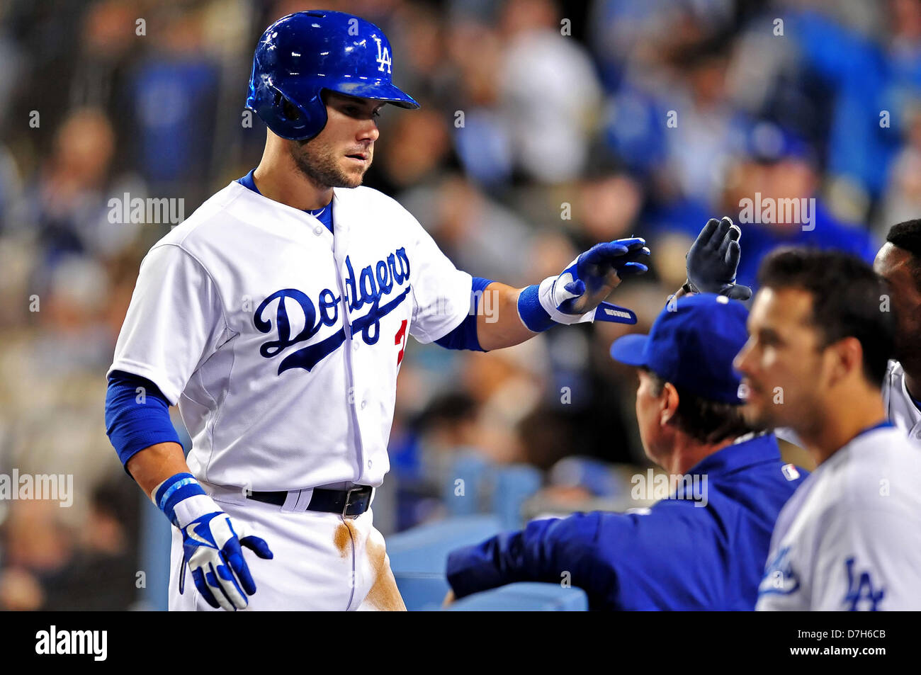 Los Angeles, California, USA. 7th May 2013. Los Angeles Dodgers left ...