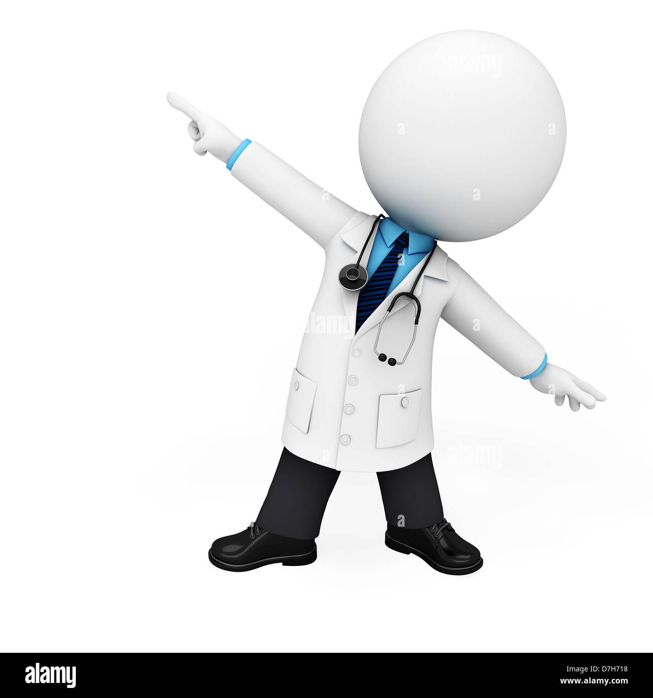 3d white people as doctor Stock Photo - Alamy