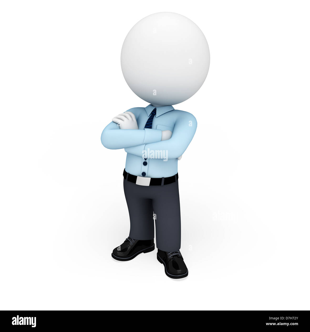 3d white people as service man Stock Photo - Alamy