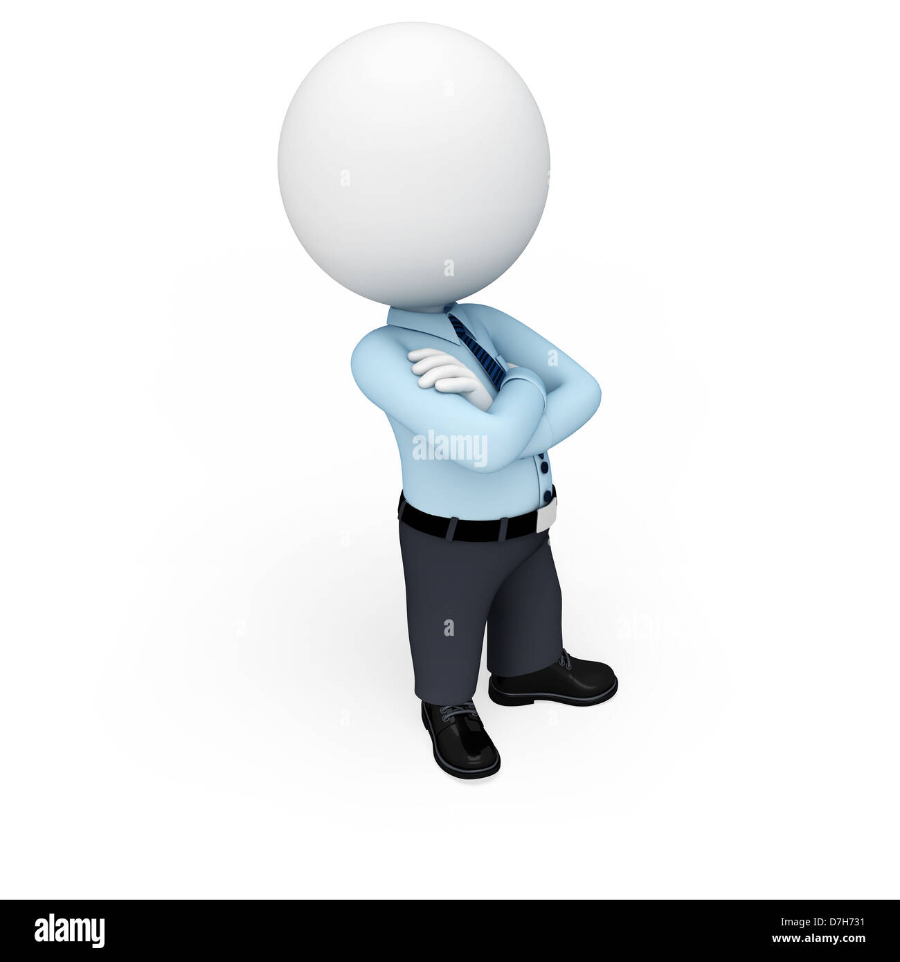 3d white people as service man Stock Photo - Alamy
