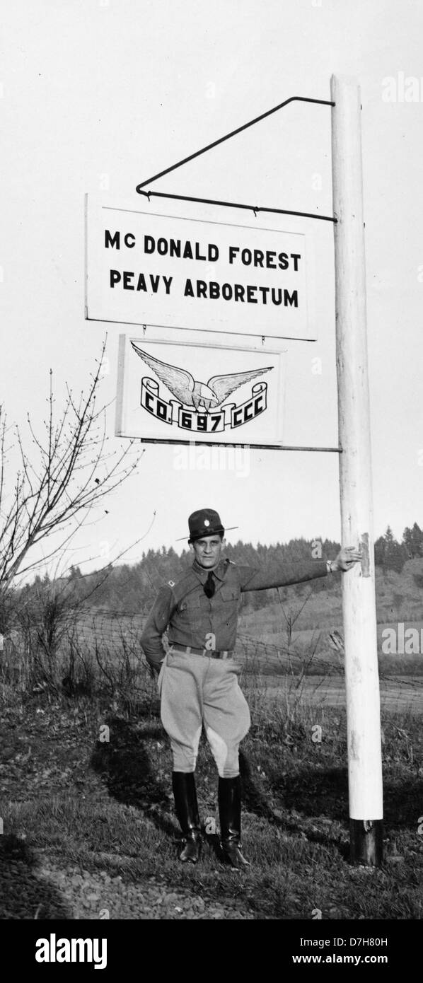 Civilian Conservation Corps Ccc Sign High Resolution Stock Photography ...