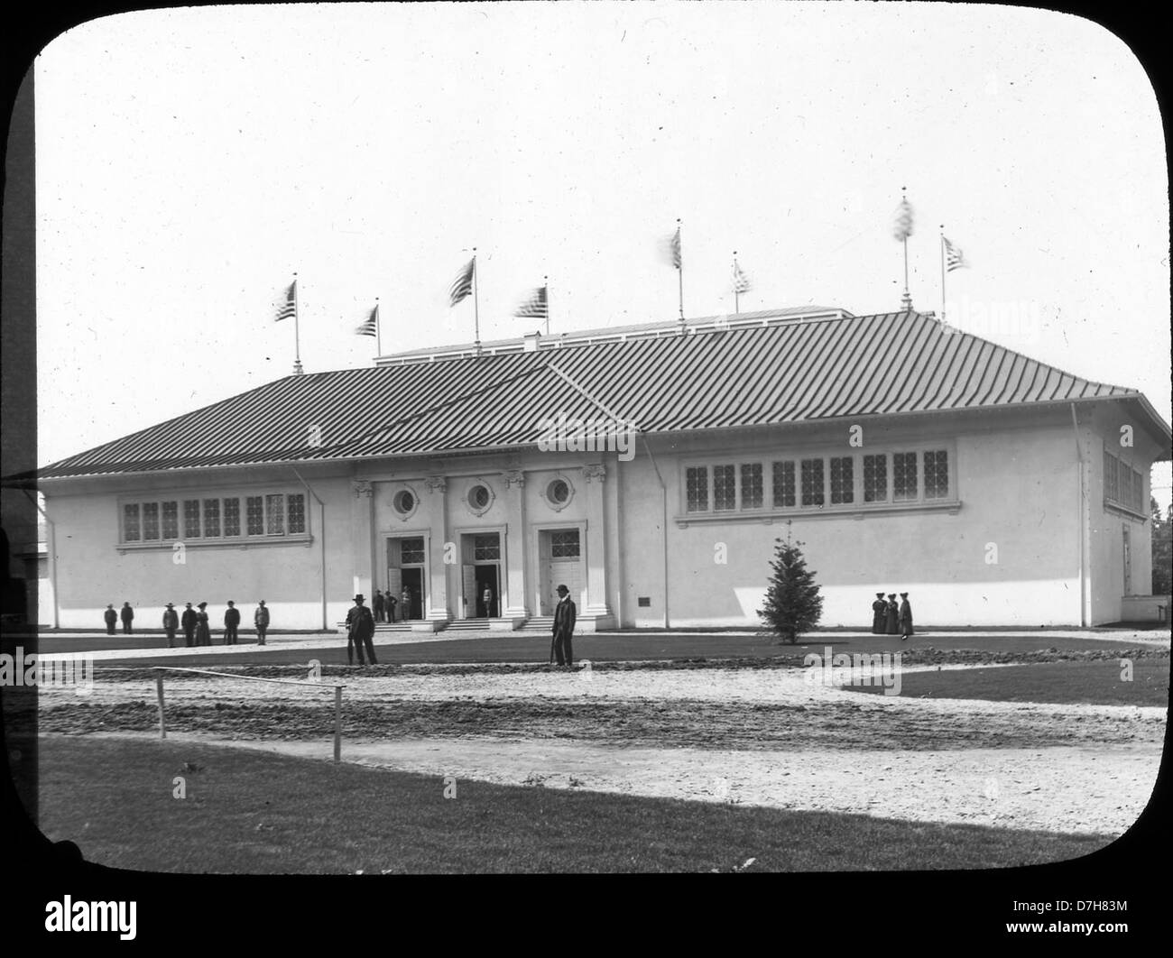The Mines and Metallurgy Building, as seen in this historical image ...