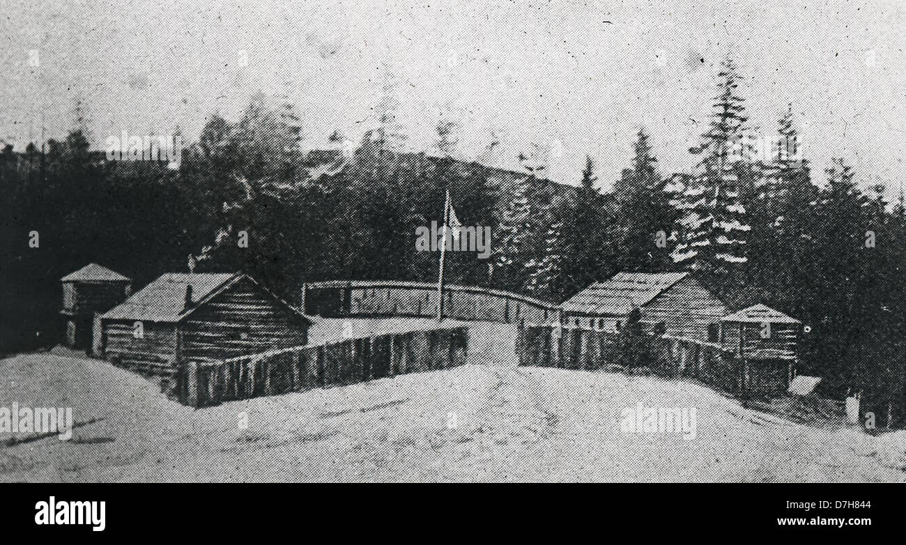 This facsimile of Fort Clatsop recreates the early 19th-century ...