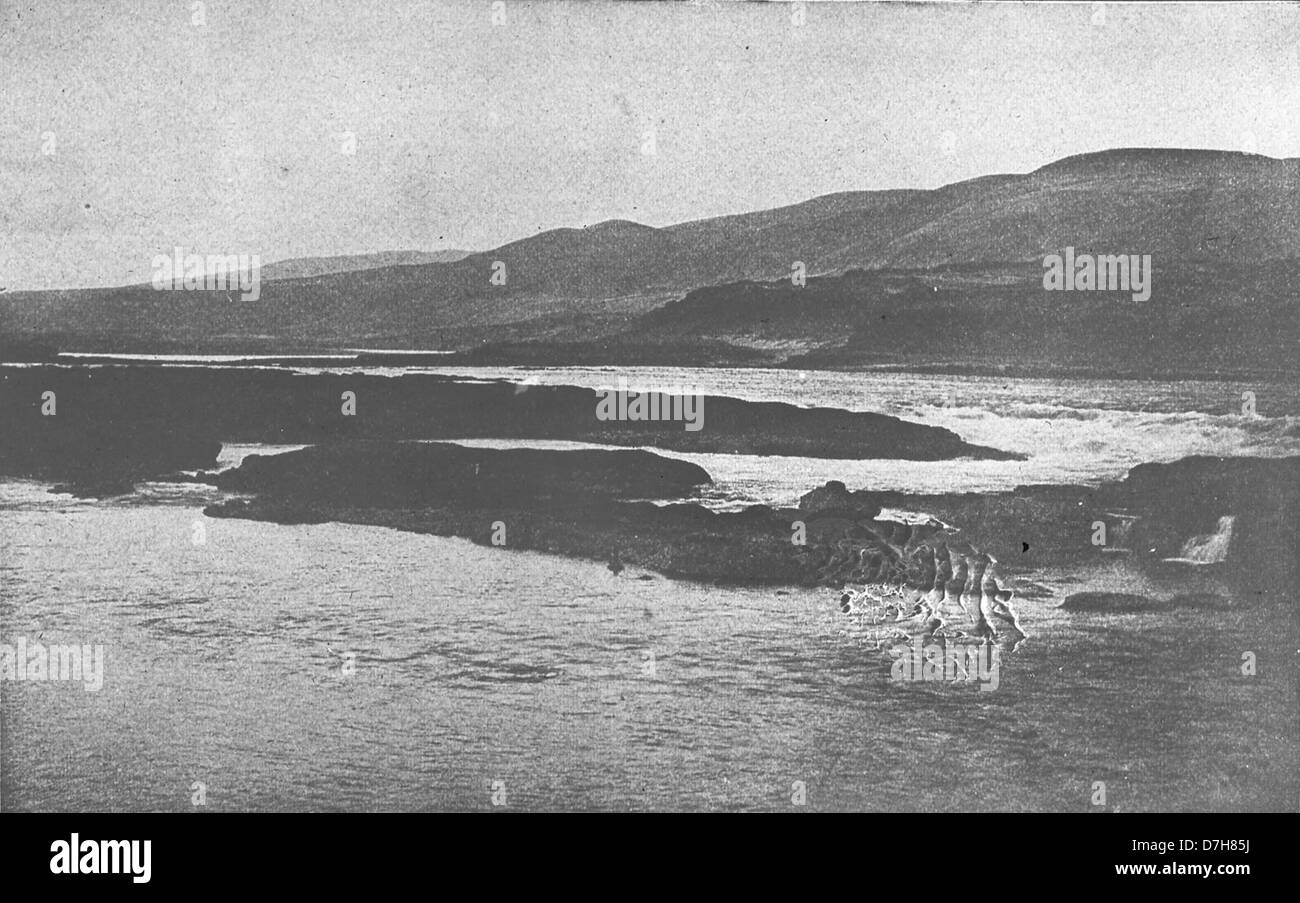 This photograph showcases the early settlement of Oregon, specifically ...
