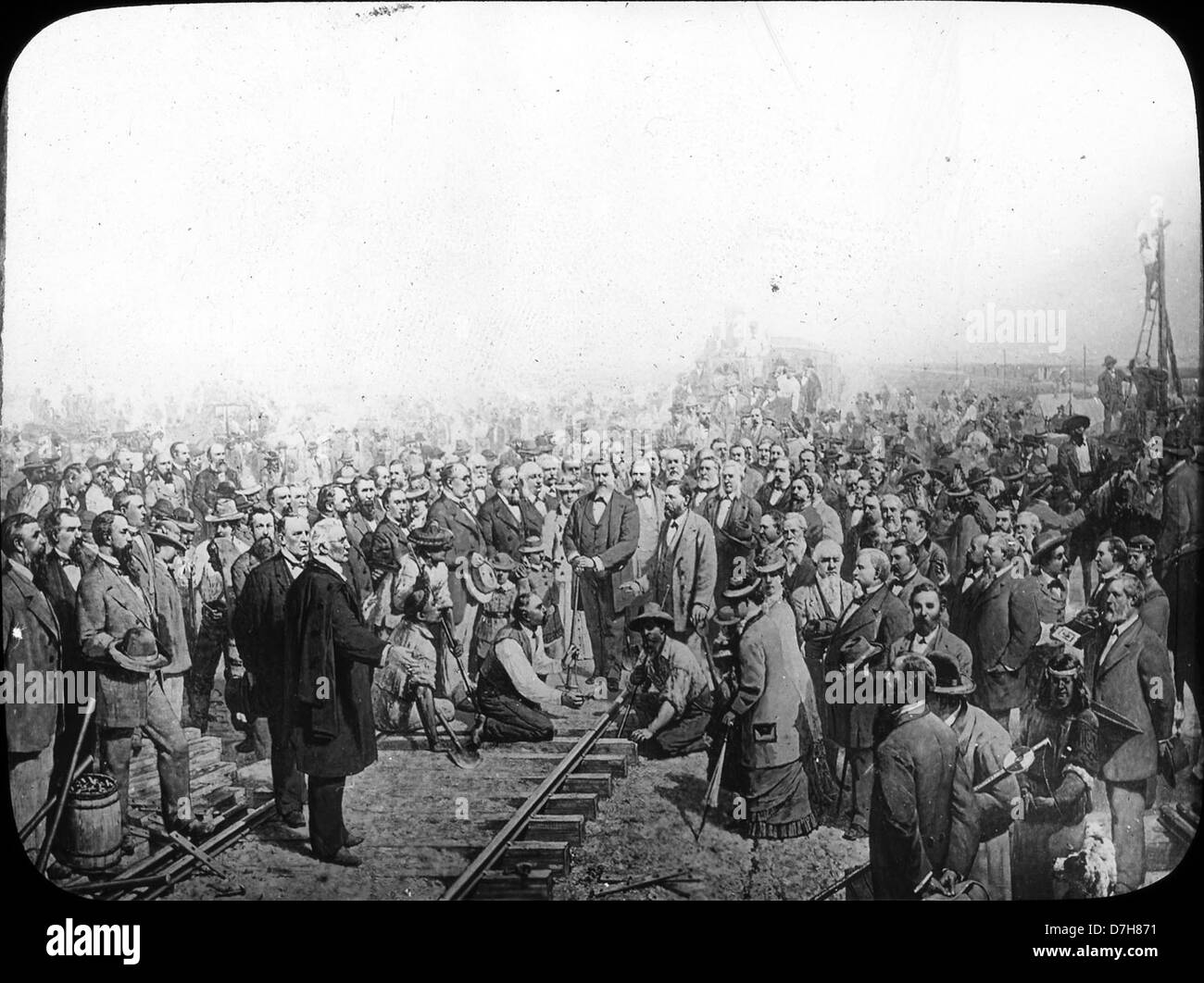 Final spike Black and White Stock Photos & Images - Alamy