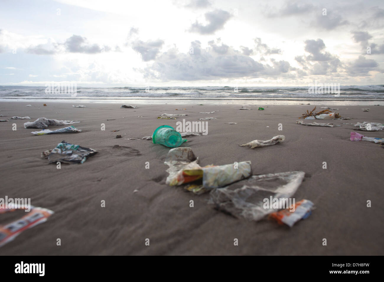 plastic garbage at the shore of Bali Stock Photo - Alamy