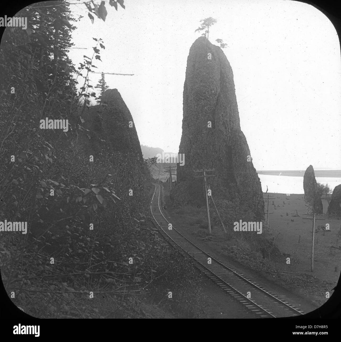 This photograph shows the Pillars of Hercules, a famous geological ...