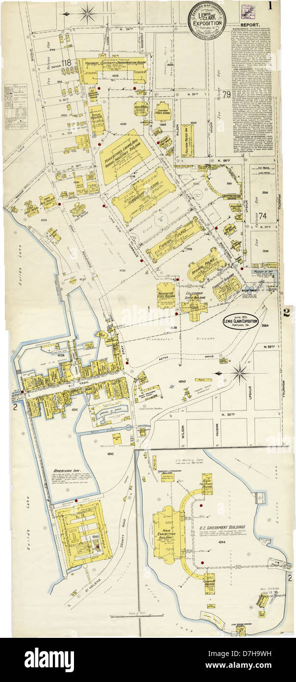 Lewis clark map hi-res stock photography and images - Alamy