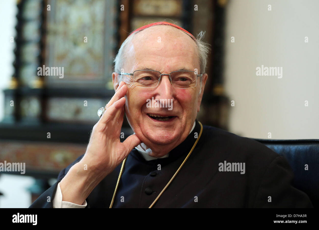 Cologne's archbishop, Cardinal Joachim Meisner, is pictured during an ...