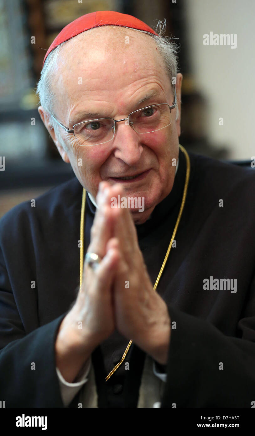 Cologne's archbishop, Cardinal Joachim Meisner, is pictured during an ...