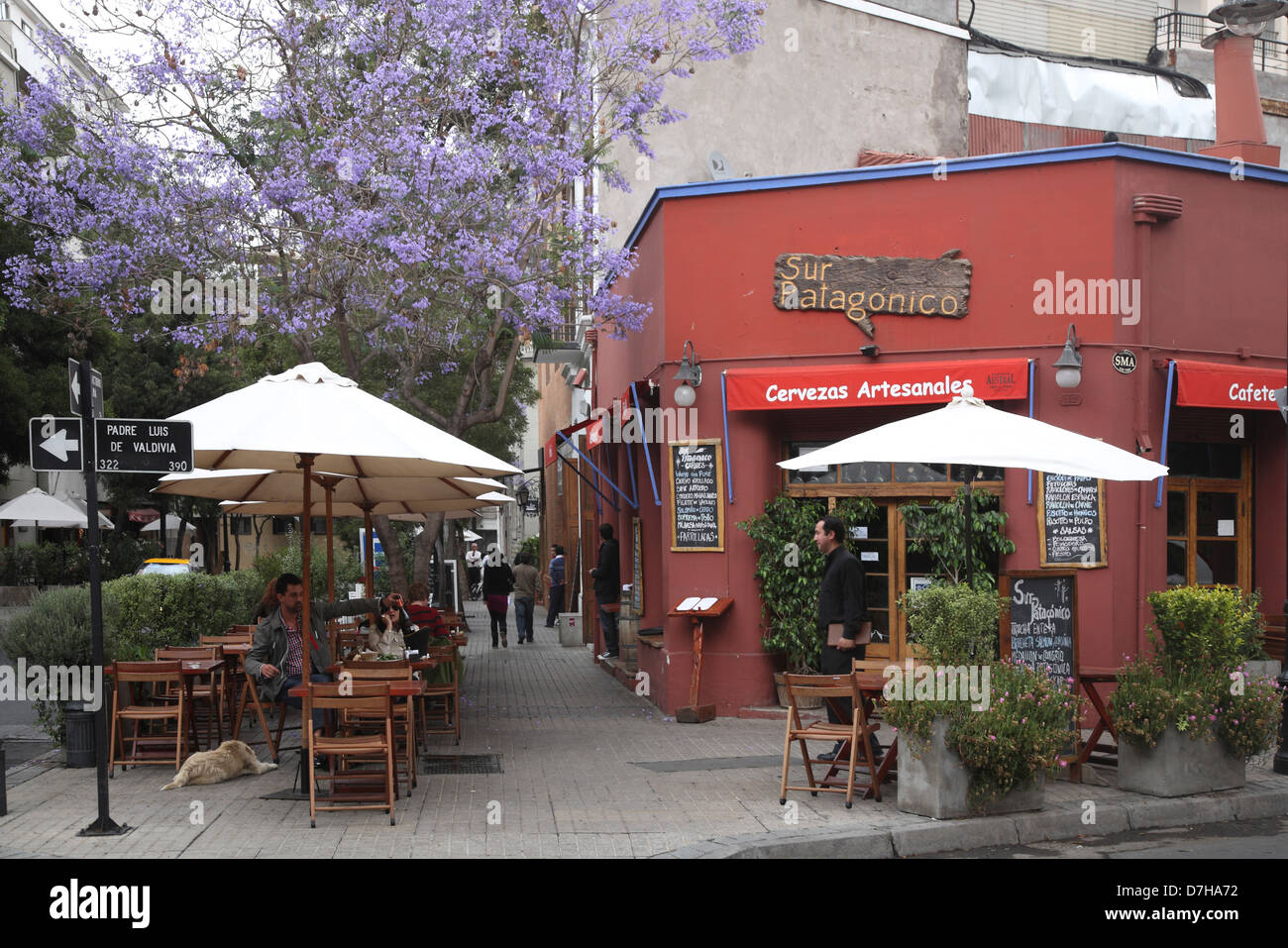 Santiago de Chile Lastarria Stock Photo - Alamy