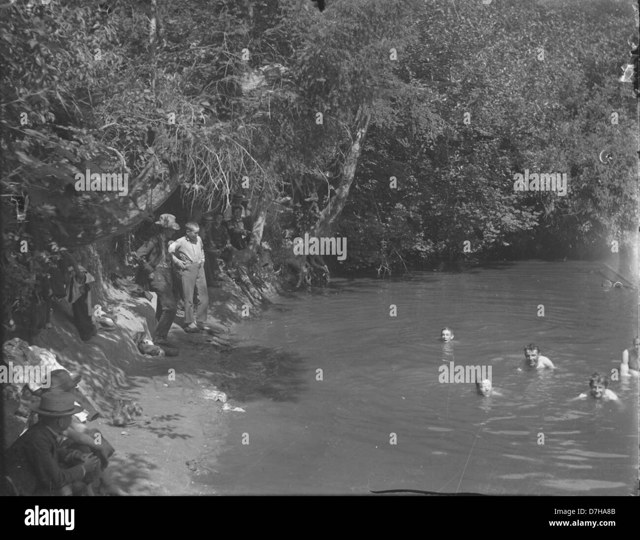 People swimming pool in Black and White Stock Photos & Images - Alamy