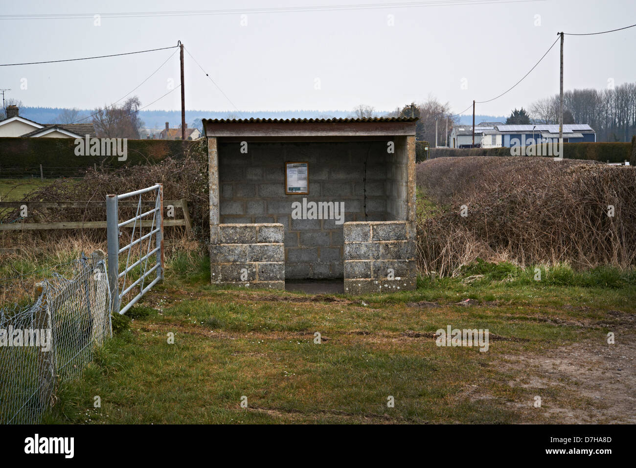 A rural bus stop Stock Photo - Alamy