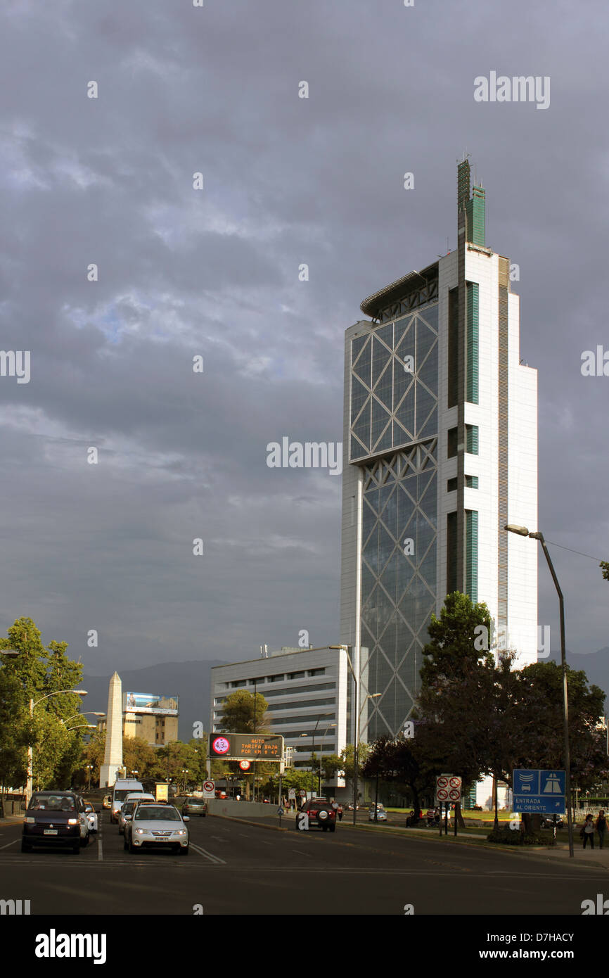 Santiago de Chile Torre Telefonica Stock Photo - Alamy