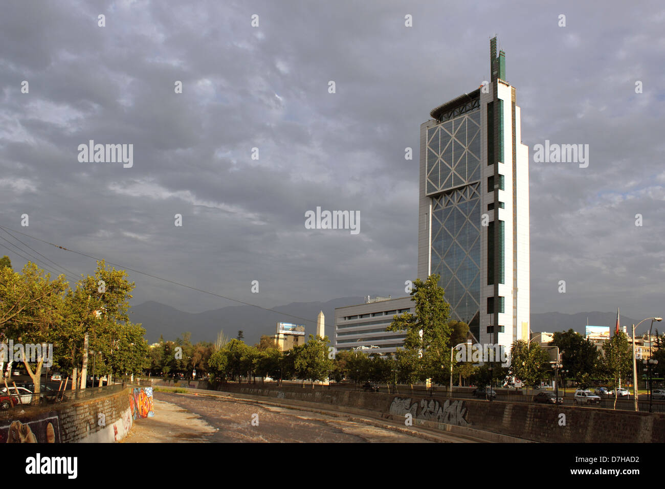 Santiago de Chile Torre Telefonica Stock Photo - Alamy