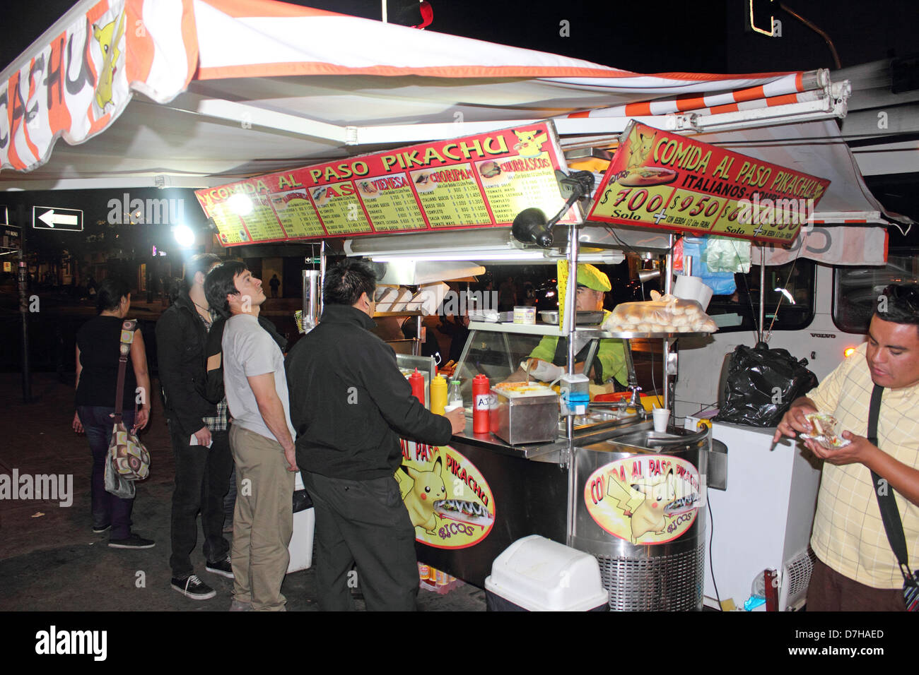 Santiago de Chile Bellavista Fast Food Stock Photo - Alamy