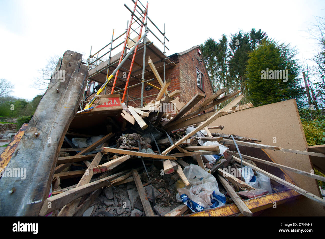 Building work on a house Stock Photo - Alamy