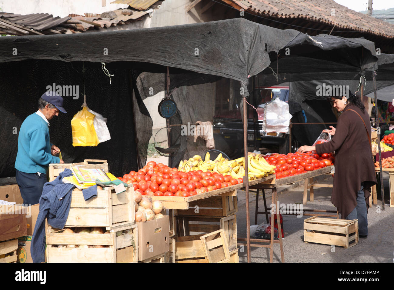 Chimbarongo Colchugua market Stock Photo - Alamy