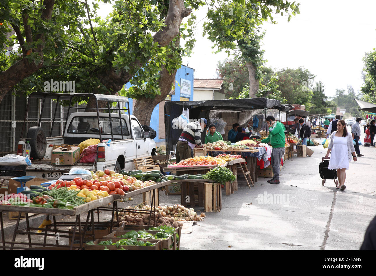 Chimbarongo Colchugua market Stock Photo - Alamy