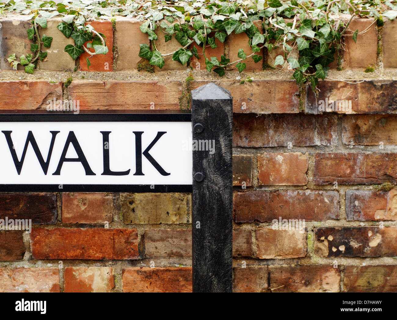 Walk displayed on street sign Stock Photo - Alamy