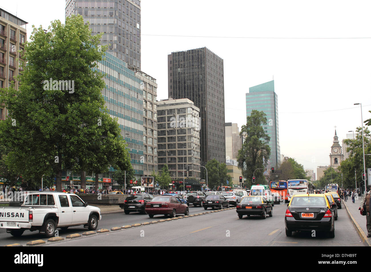 Santiago de Chile La Moneda Avenida Libertador Bernardo O Higgins ...