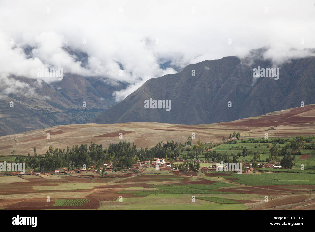Peru Anden Panorama Rundblick Stock Photo - Alamy