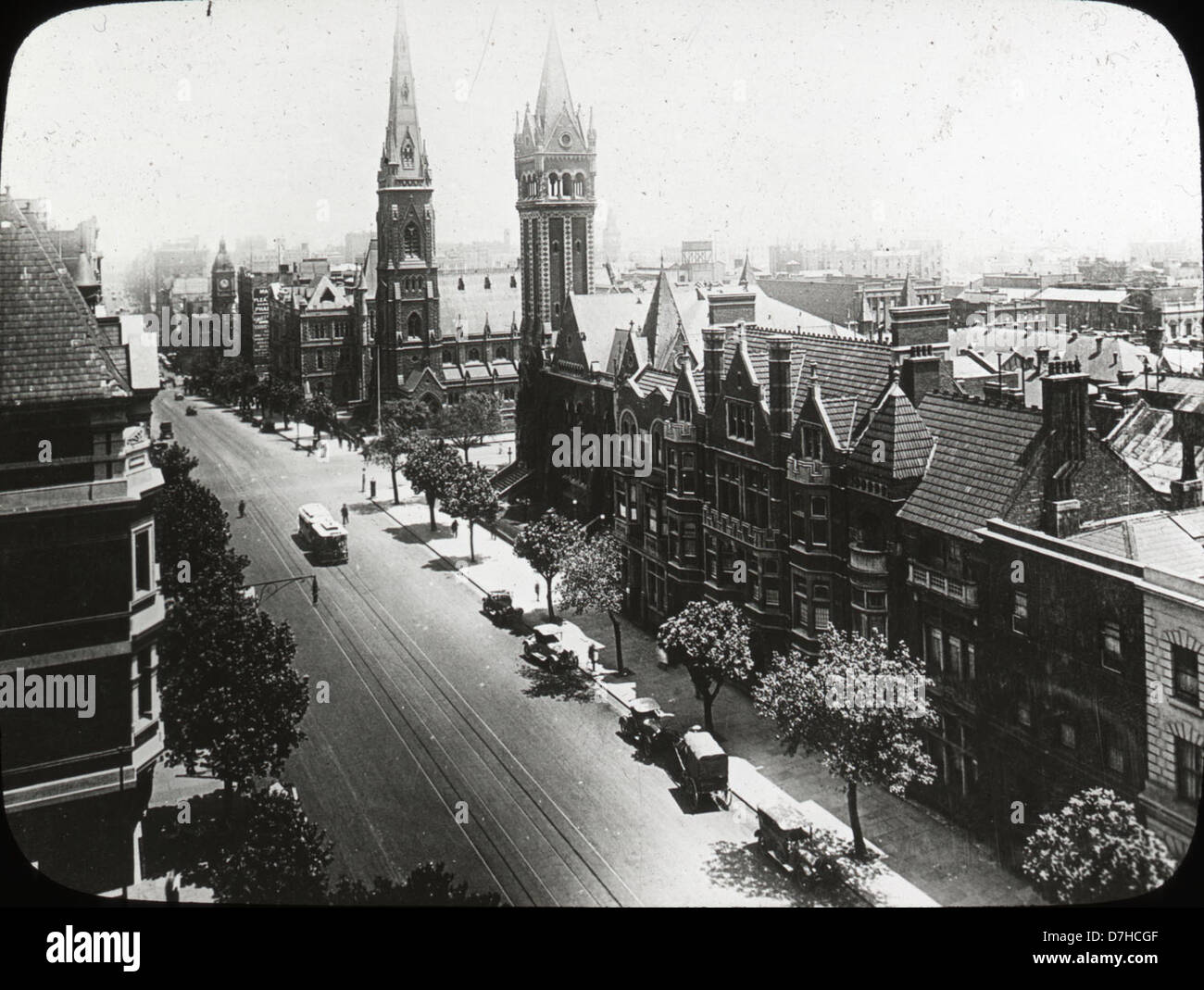 This historic photograph of Collins Street in Melbourne, taken from the ...